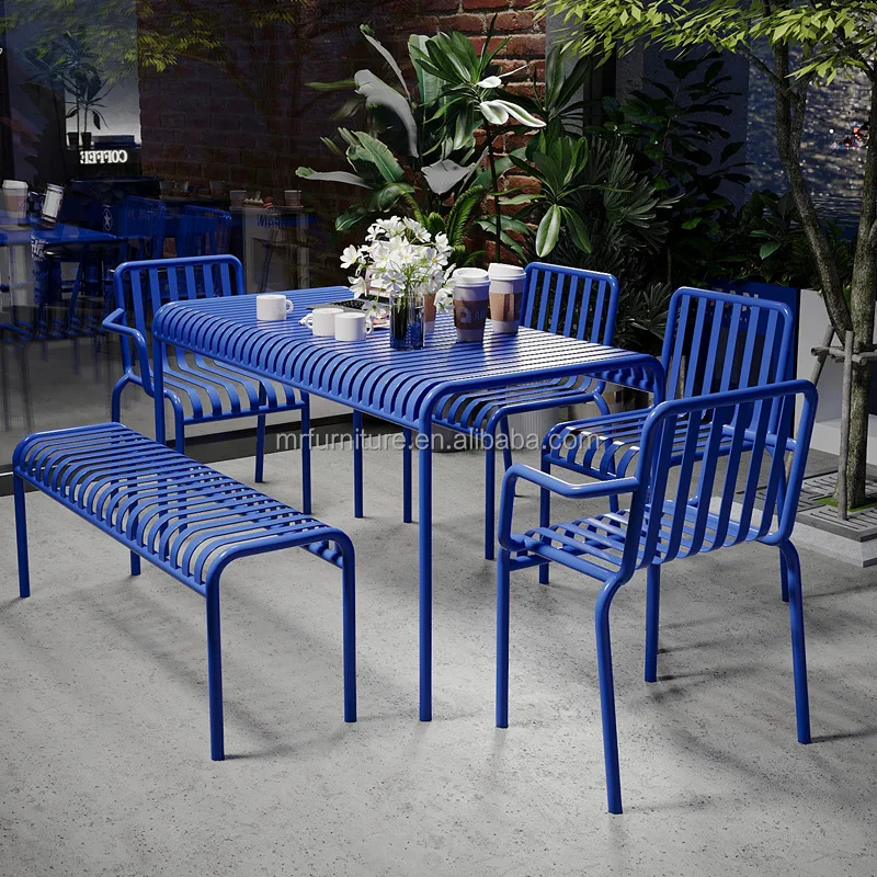 Waterproof Outdoor Dining Table Chair Set for Restaurants