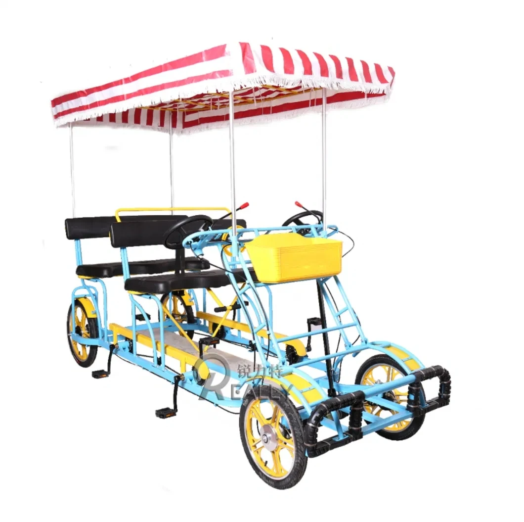 Double Quad Bike Tandem - Four People Bike Adventure