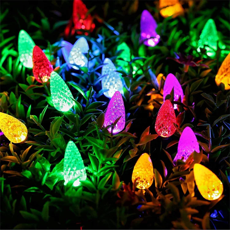 Battery Powered LED Strawberry Fairy String Outdoor Waterproof RGB C6 ...