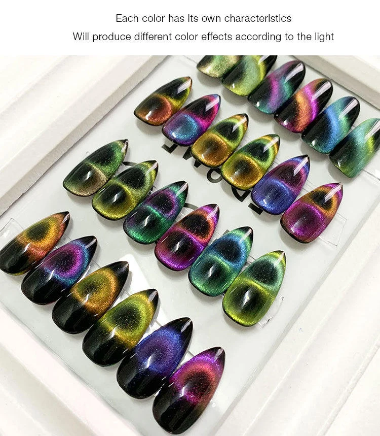 Cosmetic Pigment Color Change Magnetic Pigment 5d Chameleon Cat Eye ...