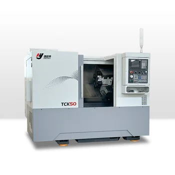 Precision 5 Axis Cnc Lathe Machine Tck50 Cnc Lathe With Stepper Motors ...