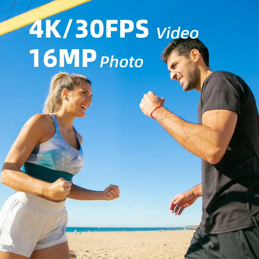 4k 30fps 16mp Dual Screen Ultra Hd Underwater Camera 170 Degree Wide ...