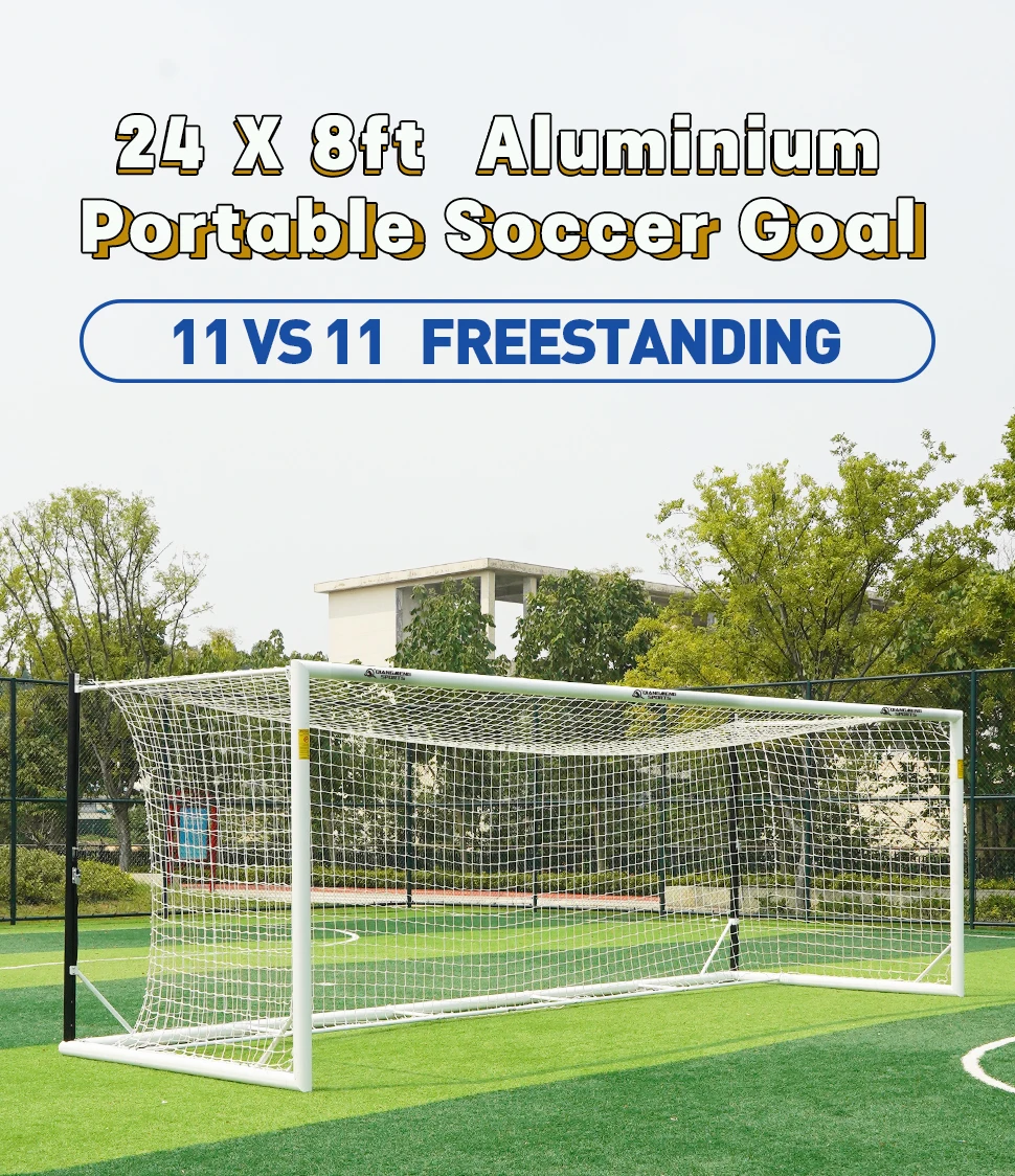 Moving Aluminum Soccer Goal - Portable & Durable Design