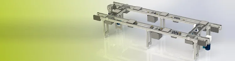 Aluminium Pneumatic Stop Gate Of Pallet Conveyor Transfer Systems For ...