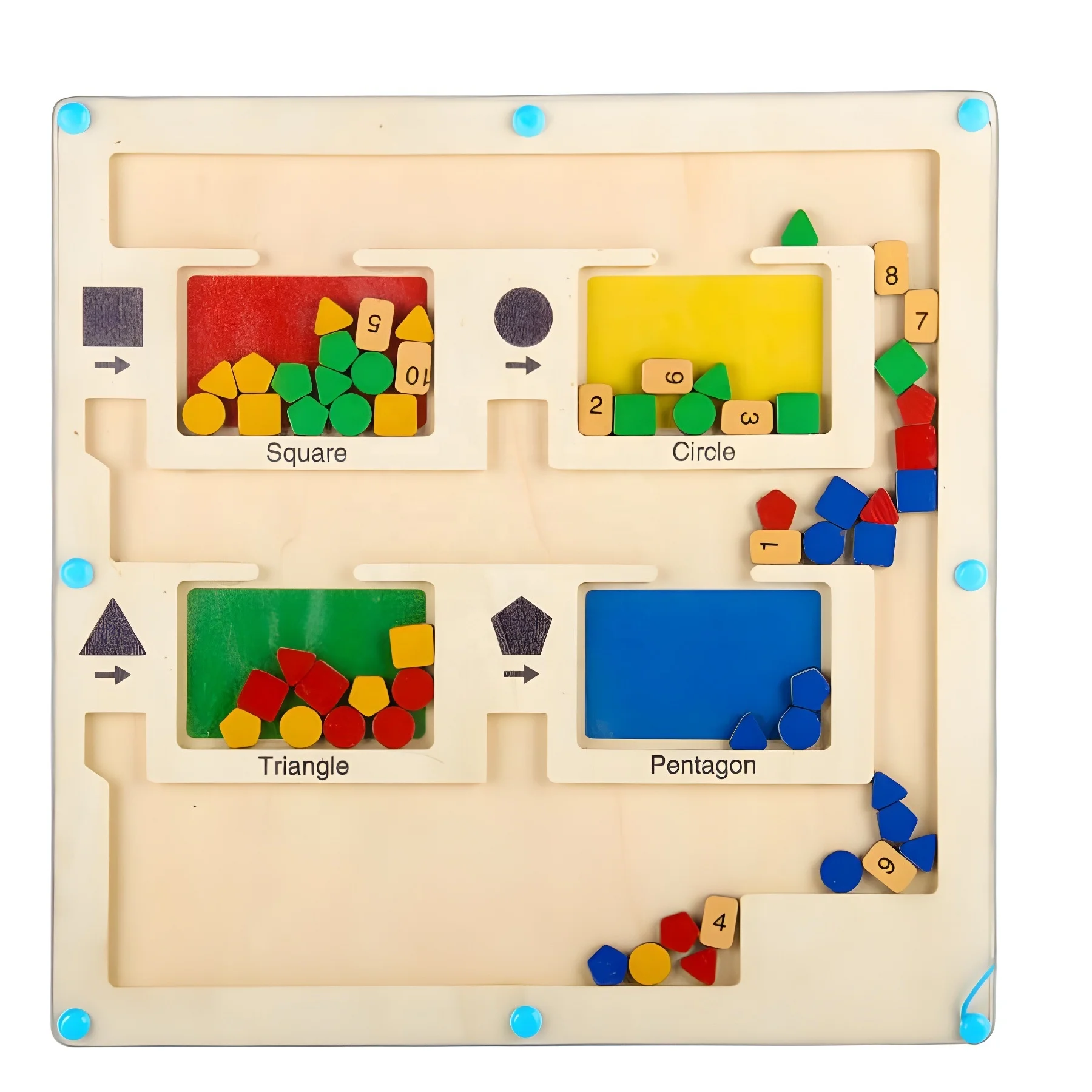 Educational Toy Counting Matching Game Board Magnet Puzzle Board Toy ...