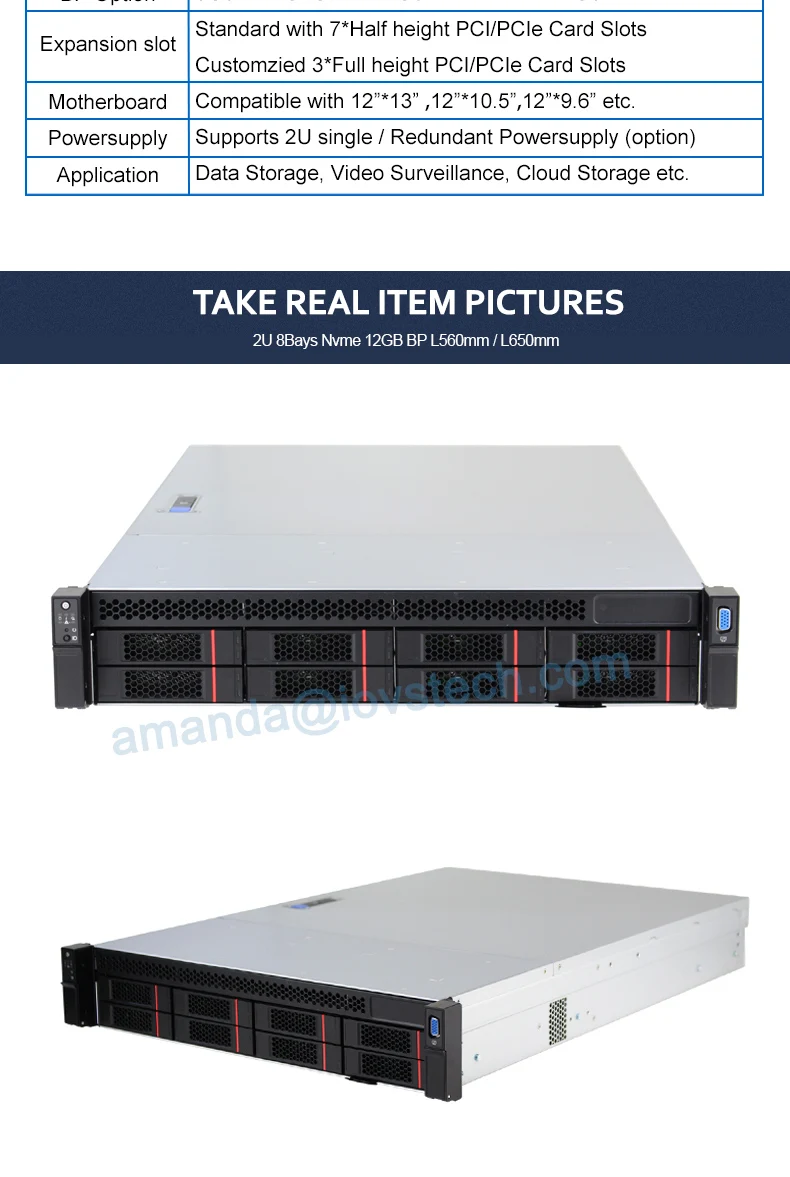 New Quick Tooless Design 2u 8 Bays Hotswap Rack Storage Server Case ...