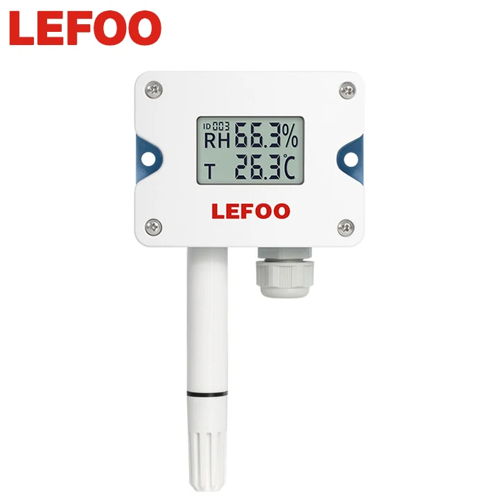 Lefoo Wall Type Temperature And Humidity Transmitter Rs485 Digital Lcd Display Greenhouse ...