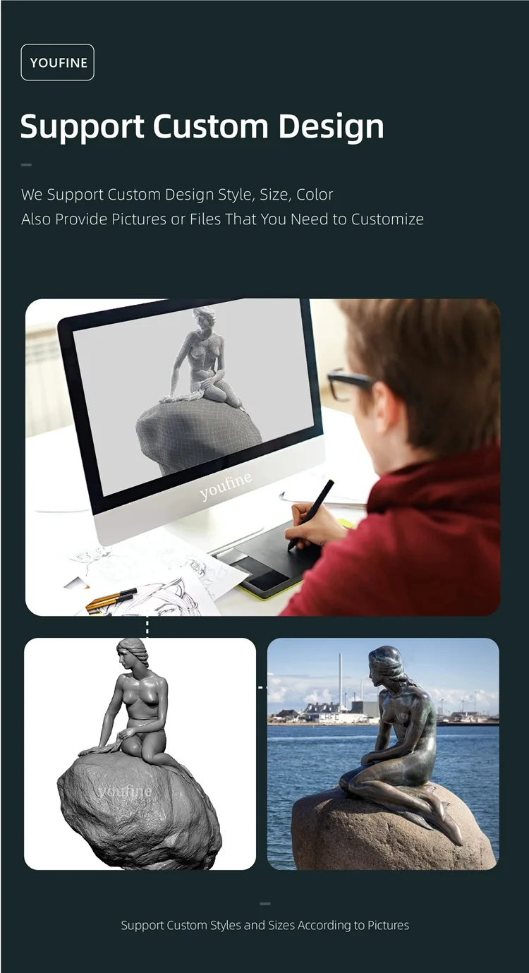 Life Size Mermaid Statues for Sale - Durable Bronze Art