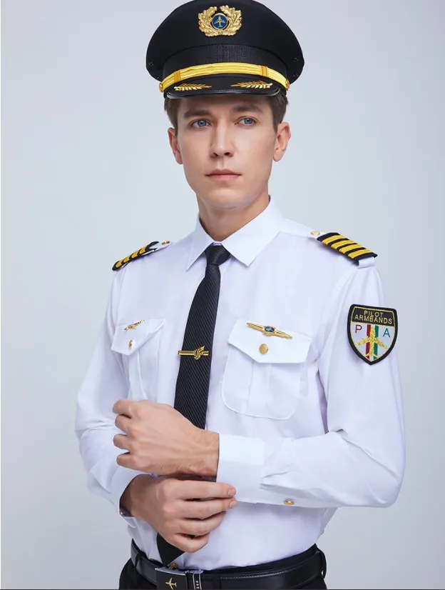 Aviation Pilot Uniform Short Sleeve Shirt for Airline Crew - Customized ...