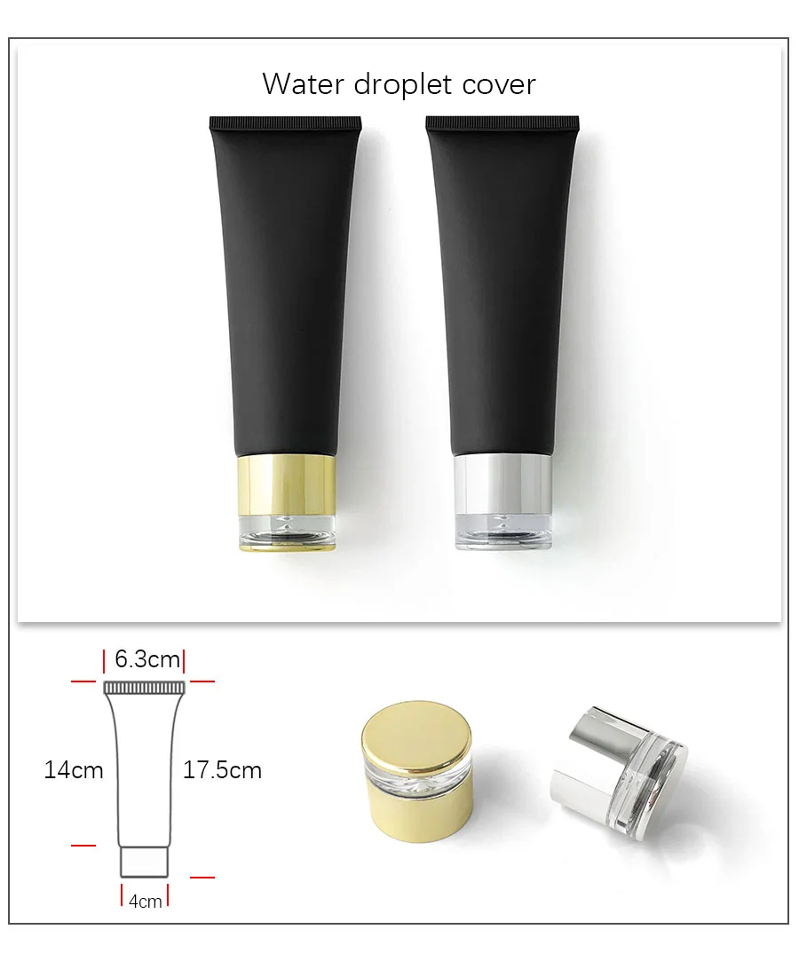 120ml Matte Black Packaging Cosmetic Hair Gel Tube Cream Tube - Buy ...