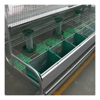 New Design Commercial Rabbit Cages Vertical Feeding Design European ...