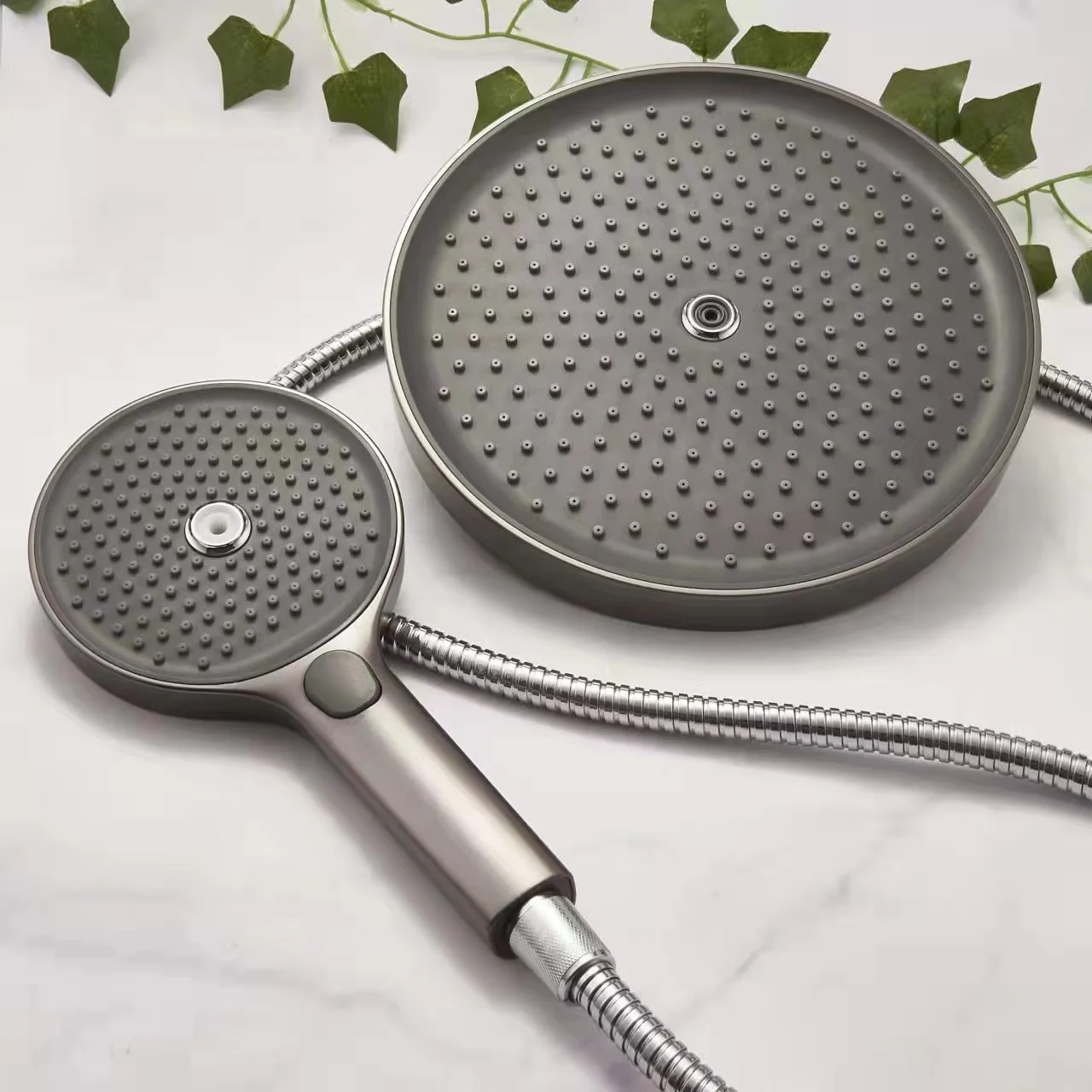 10" Large Water Outlet Plastic Shower Head Thickened Size Top Over Head ...