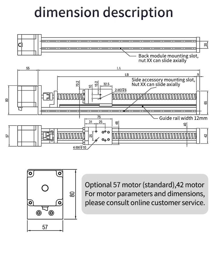 UMOT XYZ 3-Axis Gantry Robot CNC Linear Module Actuator