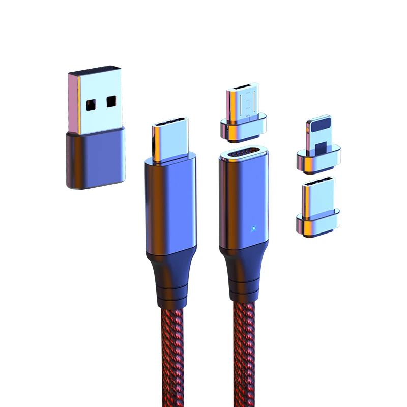 Six In One Magnetic Data Cable 100w Power Fast Charge Cable C To 3 Type ...