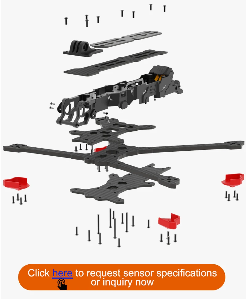 Uflight 7 Inch Freestyle Quadcopter Drones Accessories Analog Caddx ...