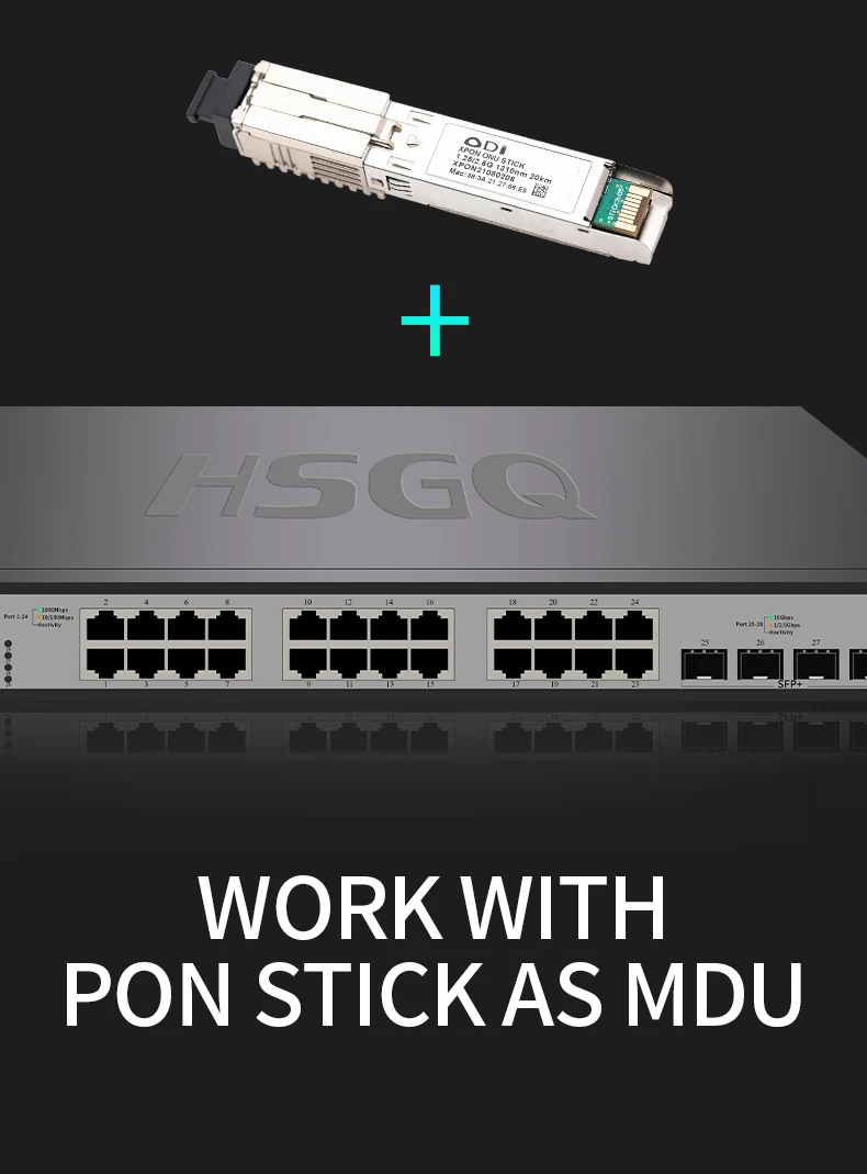 Hsgq- Industrial Gigabit Network Switches Poe Switch Network 24 Port ...