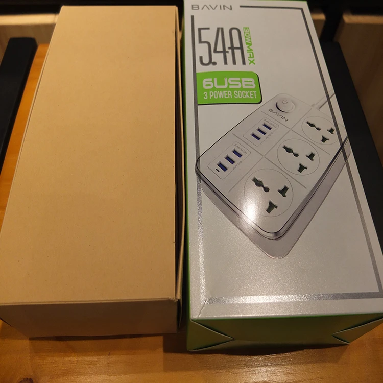 Bavin Pc588 Power 6 Usb Strip Phone Electrical Switch Smart Socket With ...