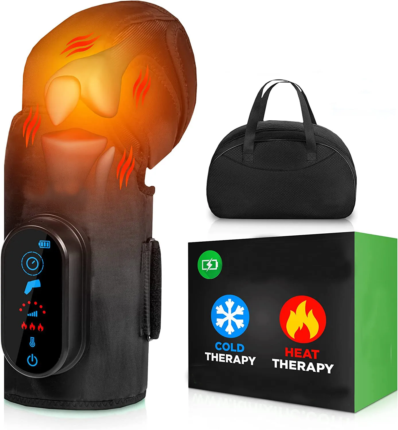 Air Compression Knee Massager Cordless Knee Massager,Laser Infrared ...