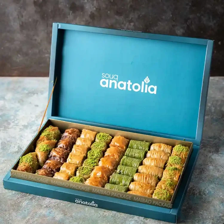 Custom Logo Pistachio Baklava Boxes - Luxury & Eco-friendly