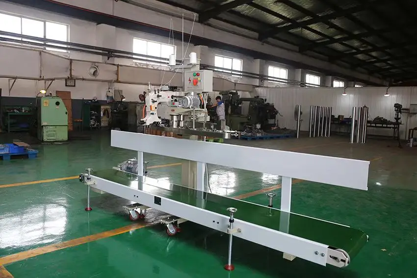 Whole Set 2500mm LFS Belt Conveyor +Chrome Round Pedestal+ GK35-6A Bag ...