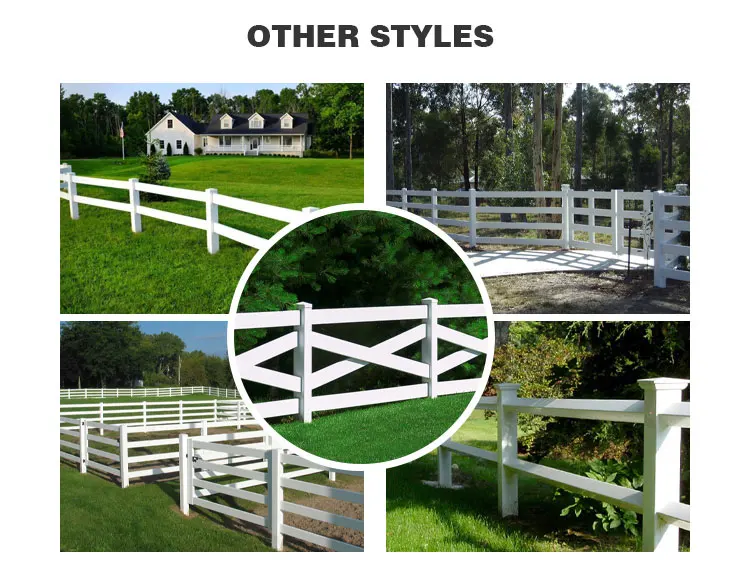 3 Rail PVC Farm Fence - Durable, Eco-Friendly Fencing