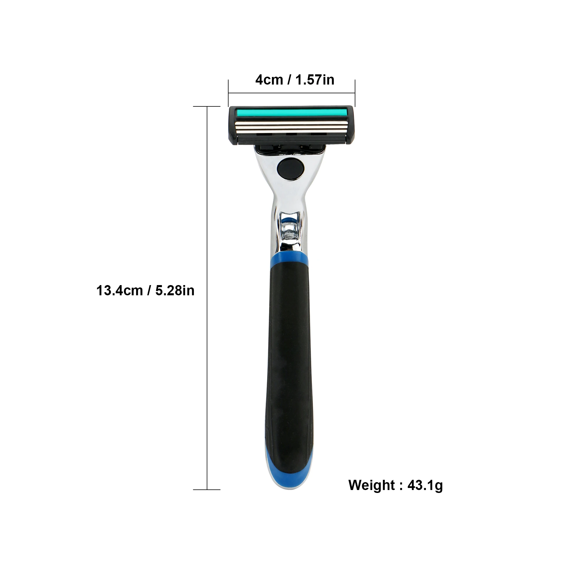 3 Blade Metal Shaving Razor With 21Cartridge Face Hair Razor Men Razor ...
