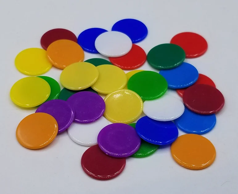 Small Plastic Learning Counters Disks Chip Counting Discs Markers for ...