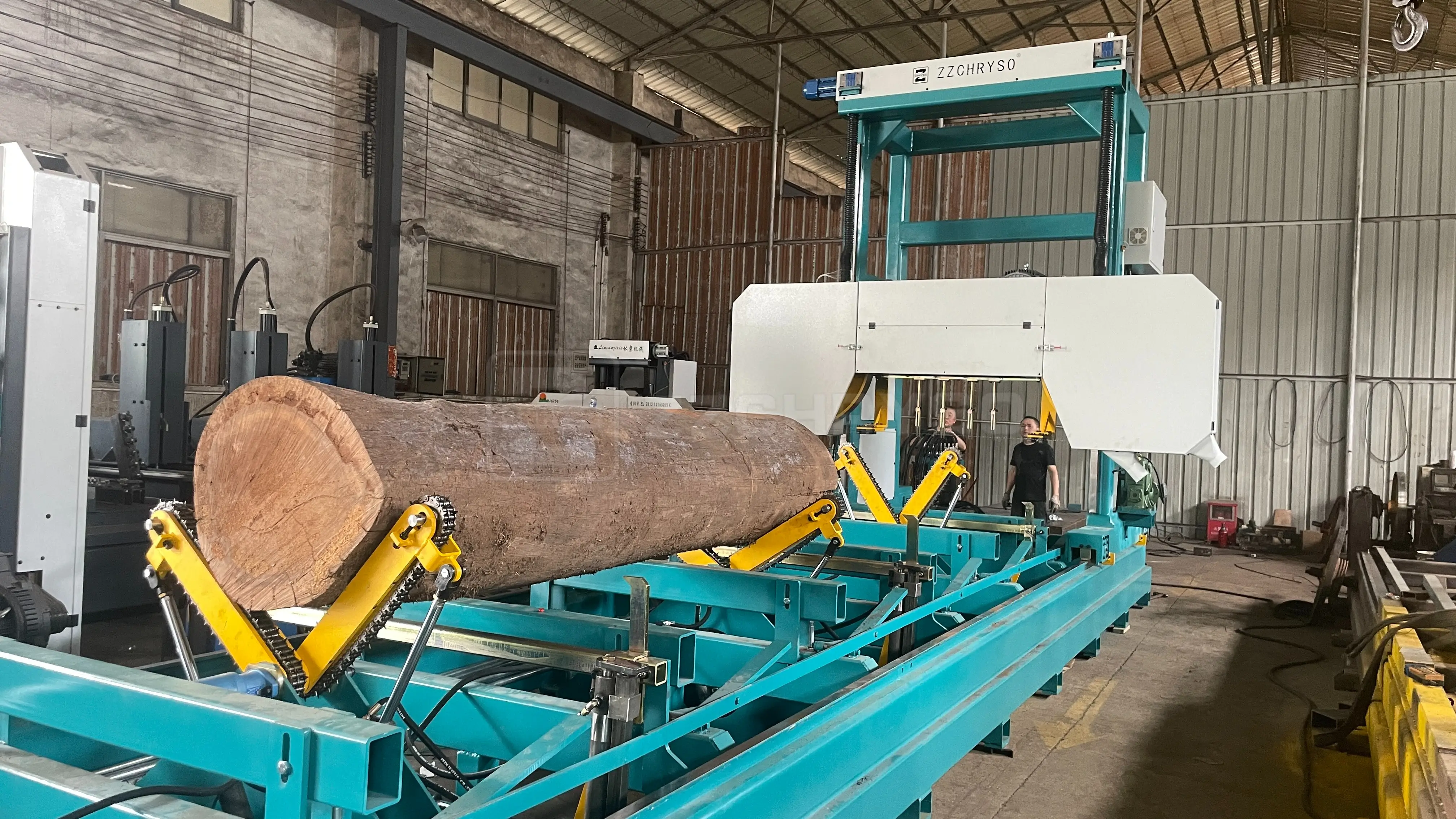 18/26/31/36inch Double Blades Sawmill Band Portable Sawmill with Wheels ...