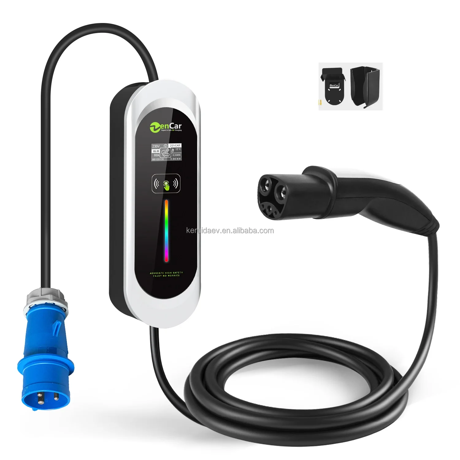 Zencar 40a Nacs Ev Charging Cable 5m For Tesla Car Charging Station Ev ...