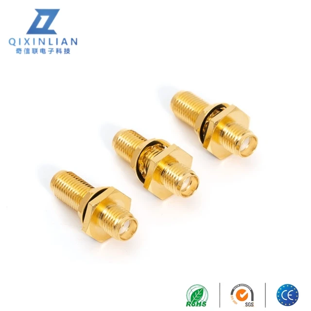 SMA Waterproof Adapter Hexagonal Through Wall Female to Female RF ...