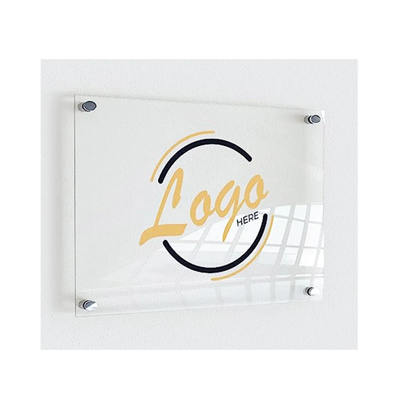 Personalized Floating Acrylic Business Sign Acrylic Logo Signage ...
