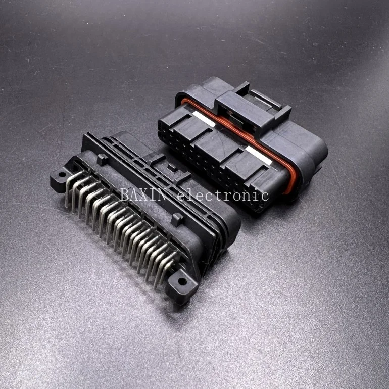 2-Pack 26-Pin Female ECU Connectors (3-1437290-7) - Automotive Wiring ...