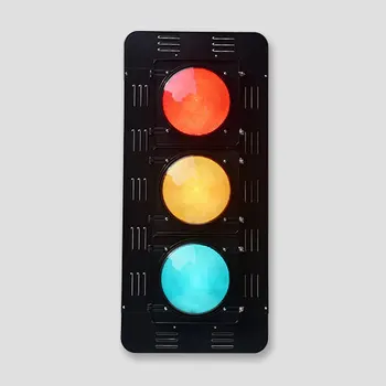 300mm High Flux Red Yellow Green Traffic Signal Light With Target Board ...