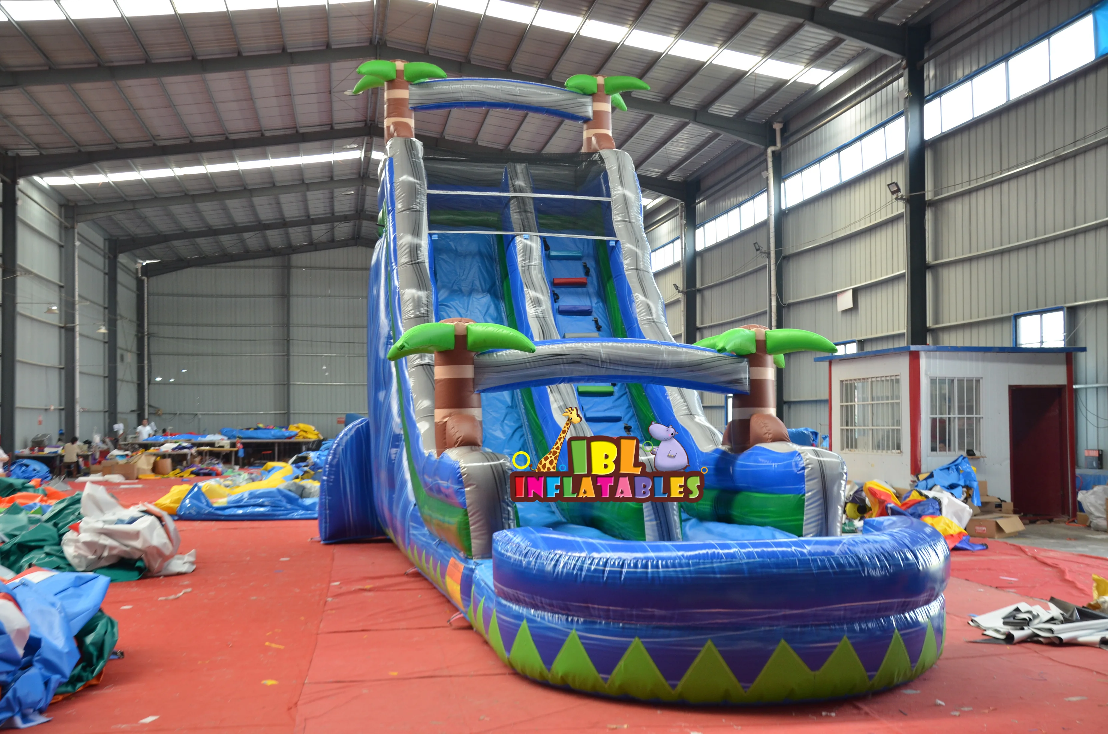 Giant Commercial Adult Above Ground Pool Inflatable Slide Rental ...