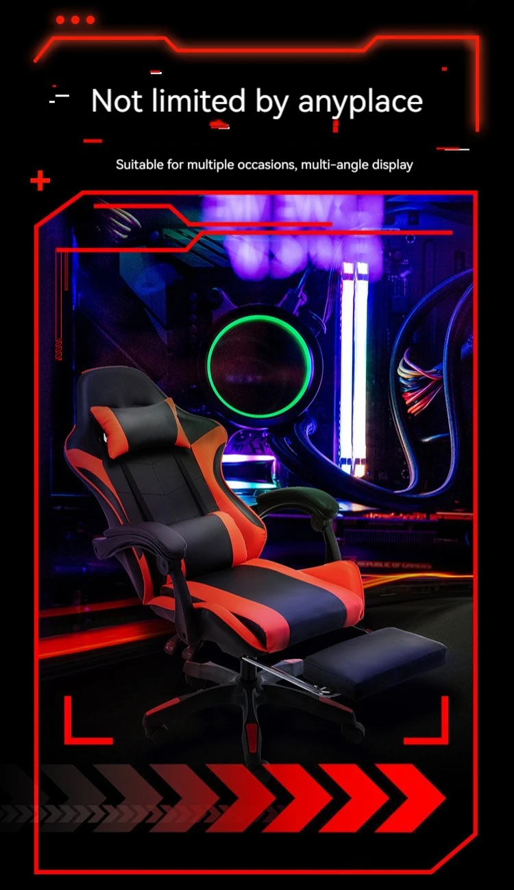 Wholesale Height Adjustable Gaming Chair with PU Leather