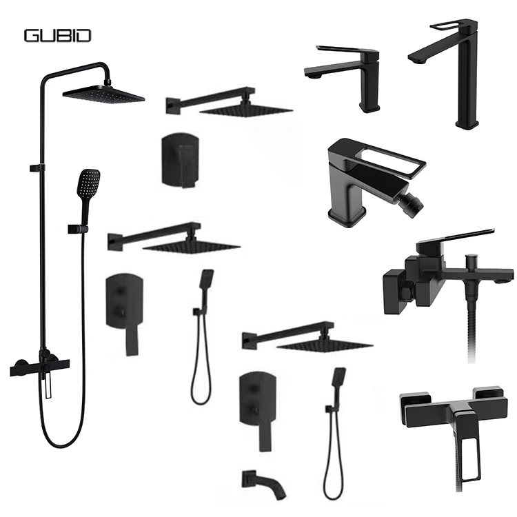 Project Series Matt Black Faucet Sanitary Hardware Mixer Taps Cupc ...