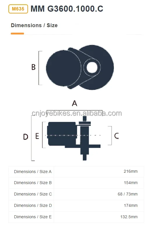 Joyebikes 2024 BAFANG M635 Torque Sensor Ebike Motor Kit