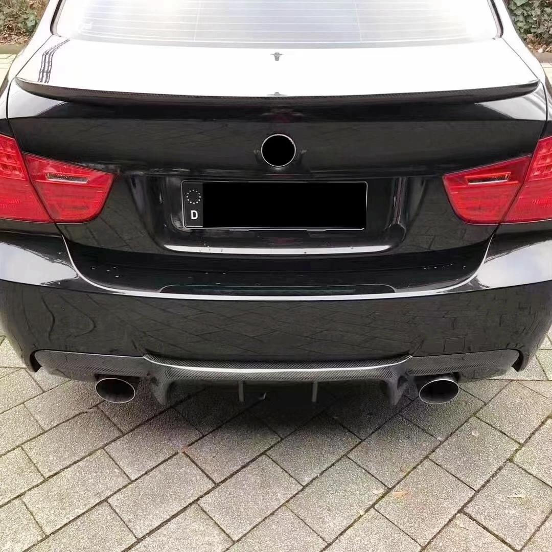 MRD MP Carbon Fiber Rear Diffuser for BMW E90 E92 E93 M Sport with Dual ...