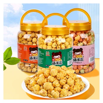 Chinese Snack Food Rainbow Fruit Flavored Popcorn Internet Celebrity ...