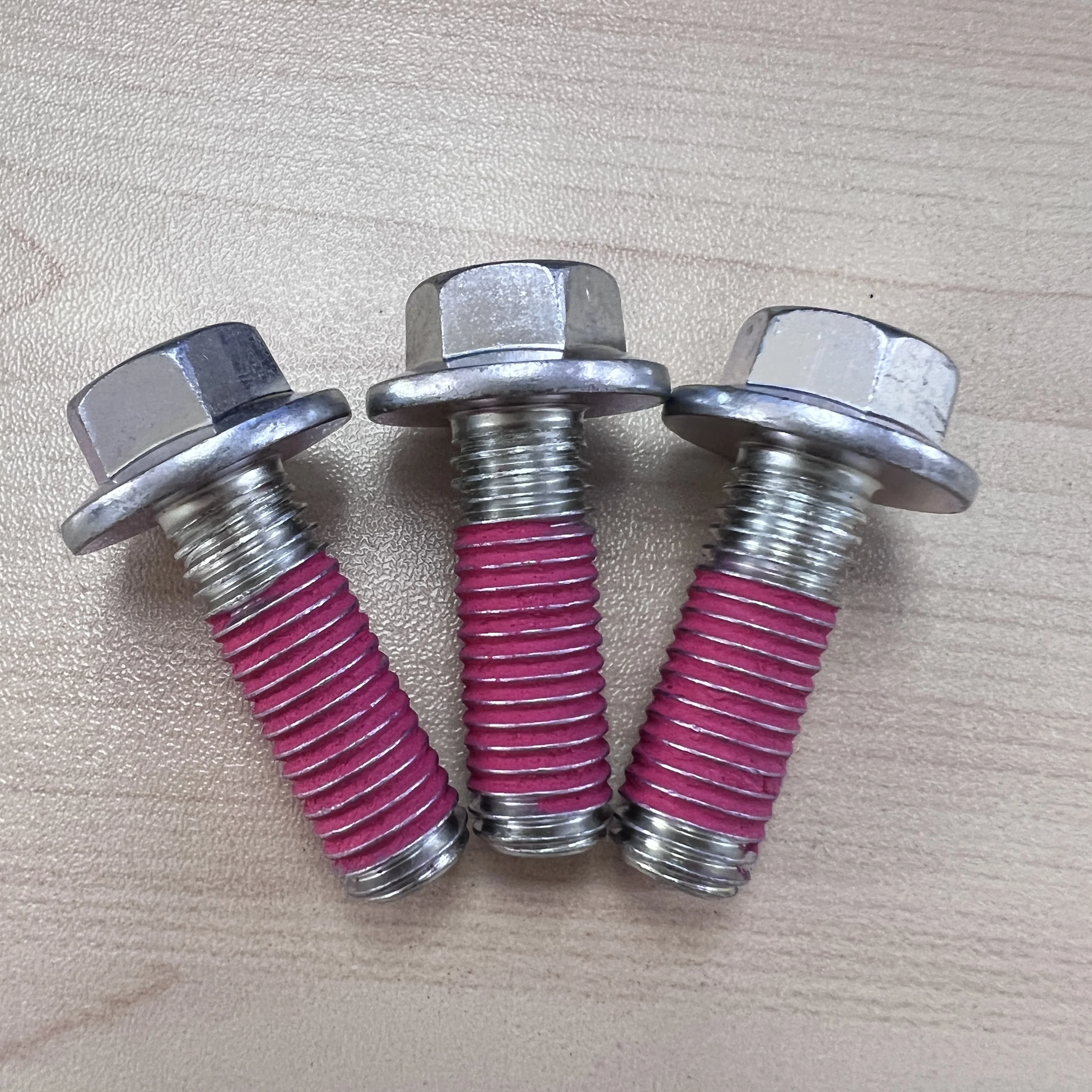 Galvanised Hex Head Screws M12x35 Fine Thread DIN 933 Bolt with Nylok ...