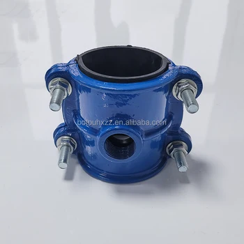 Ductile Iron Tapping Saddle Clamp For Pvc Pe Pipe Tapping Saddle - Buy ...