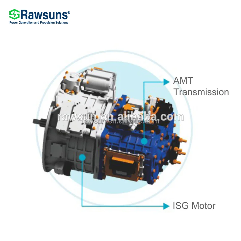 Hybrid Series EV Vehicle Conversion Kit for 60-120T Truck RPHD29000F AMT Drive System Kit with ...