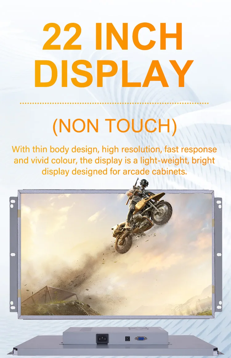 Amusement Machine Digital Signage And Displays Open Metal Frame Lcd ...