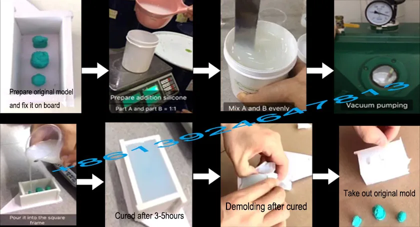 Rapid Prototyping Mold Making High Transparent Liquid Platinum Cure Rtv ...