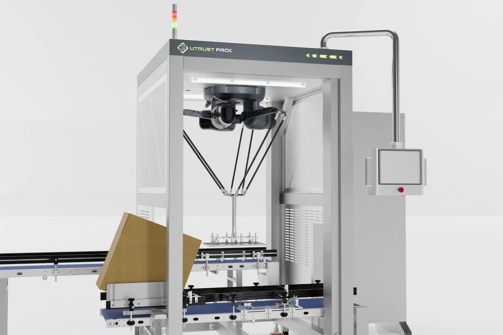 Industrial Robot Arm Boxing Delta Robot Cartoning Machine Case Packer ...