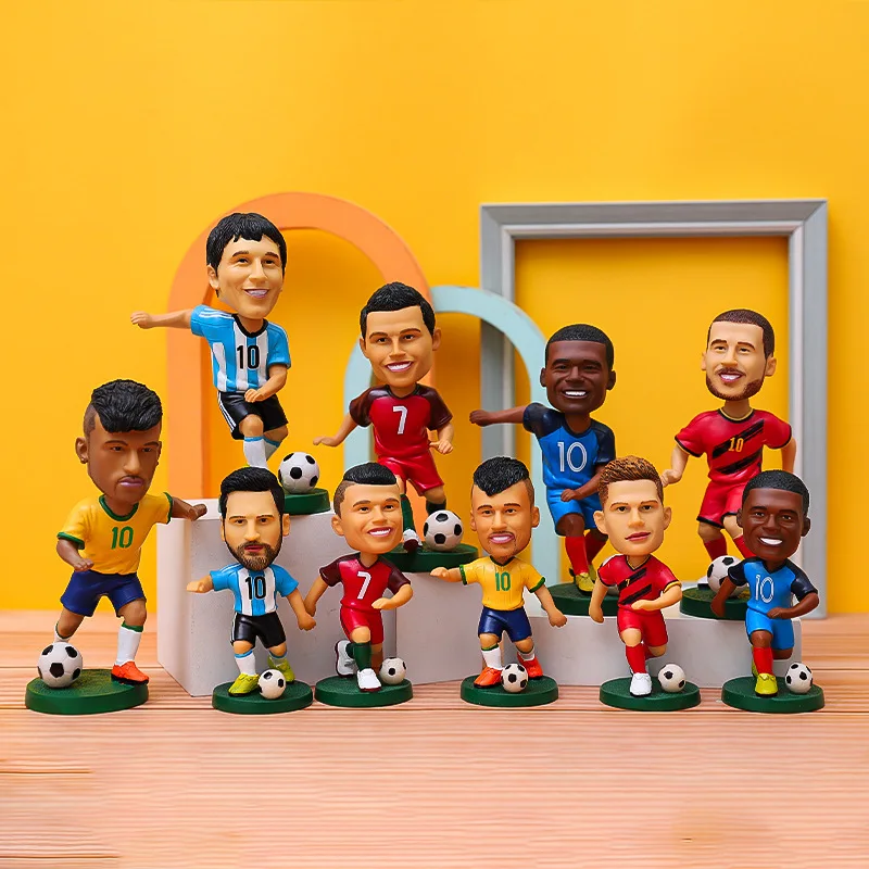 Promotional Gift Custom Football Player Figurine Resin 3d Footballer ...