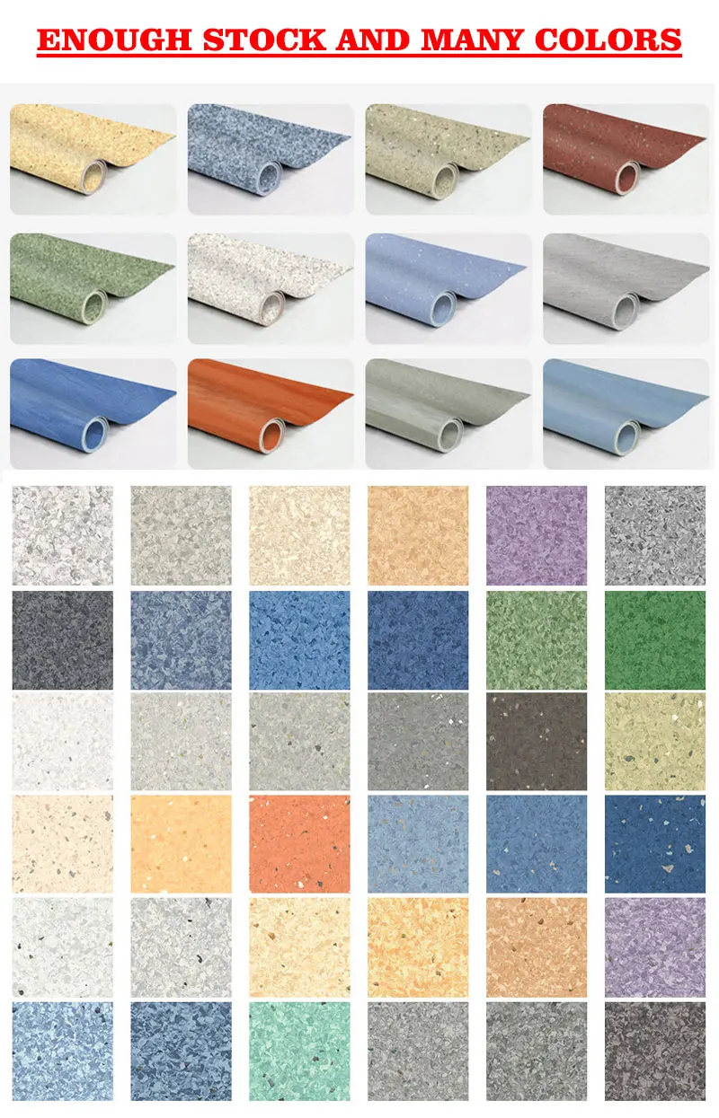 Durable Anti-slip Linoleum Mat Pvc Commercial Flooring Roll 2mm 3mm ...