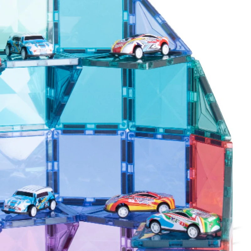 New Design Magic Magnetic Blocks Car Parking Kids Diy Toys 3d Magnetic ...