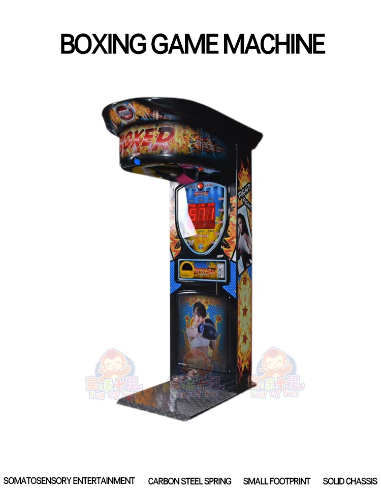 Coin Operated Hard Hitter Boxing Punching Machines Boxer Maquina De ...