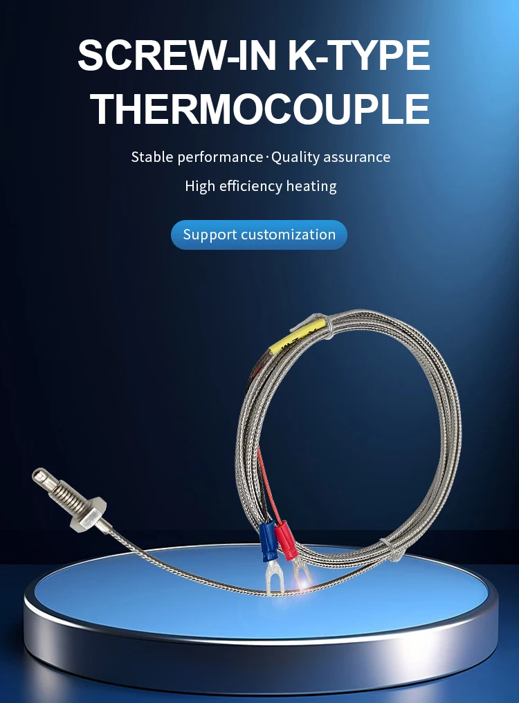 Custom Two Wire High Temperature M6 Screw Industrial Temperature Sensor ...